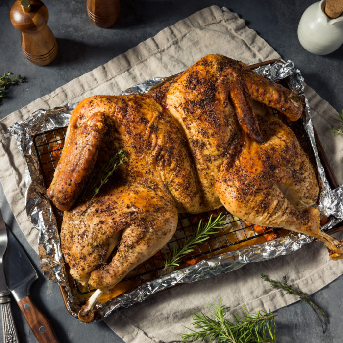 Garlic Herb Spatchcock Turkey – Chef Jamika